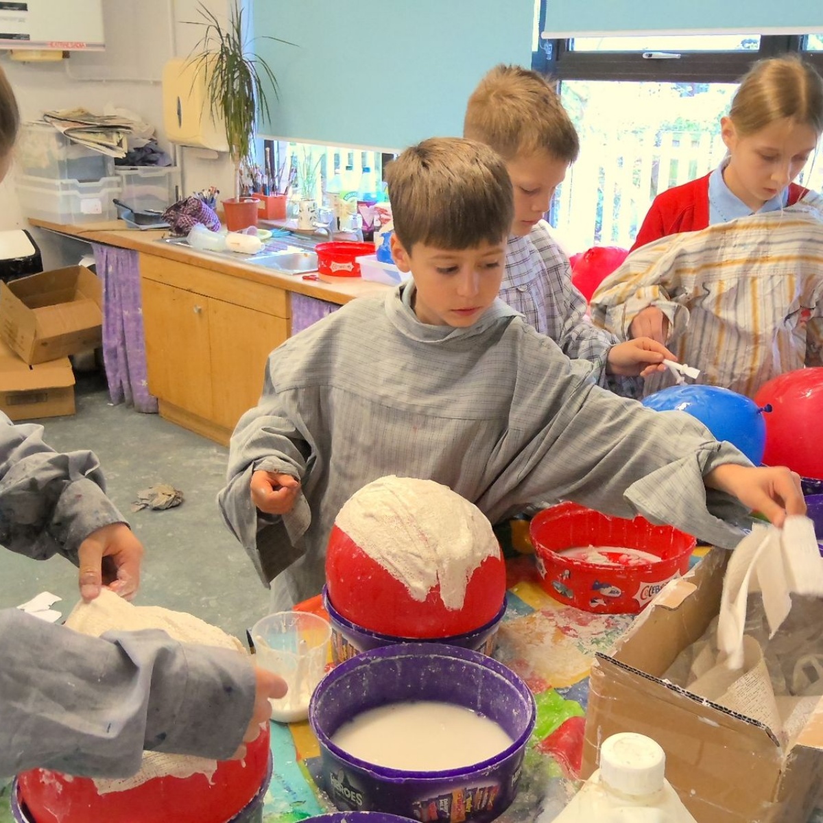Blackbrook School - Class 5: Aztec Modroc Masks